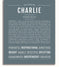 Charlie (male) | Name Art Print – Name Stories