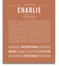 Charlie (male) | Name Art Print – Name Stories