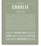 Charlie (male) | Name Art Print – Name Stories