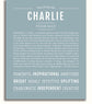 Charlie Personalized Name Meaning Art Prints – Name Stories