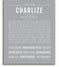 Charlize | Name Art Print – Name Stories