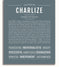 Charlize | Name Art Print – Name Stories