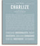 Charlize | Name Art Print – Name Stories