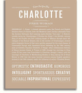 Charlotte | Name Art Print – Name Stories