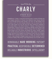 Charly (male) | Name Art Print – Name Stories