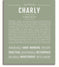 Charly (male) | Name Art Print – Name Stories
