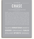 Chase | Name Art Print – Name Stories