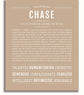 Chase Personalized Name Meaning Art Prints – Name Stories