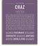Chaz | Name Art Print – Name Stories