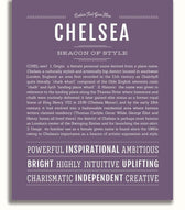Chelsea | Name Art Print – Name Stories