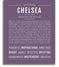 Chelsea Personalized Name Meaning Art Prints – Name Stories