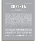 Chelsea | Name Art Print – Name Stories