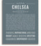 Chelsea Personalized Name Meaning Art Prints – Name Stories