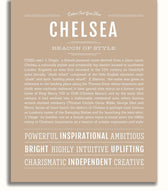 Chelsea | Name Art Print – Name Stories