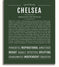 Chelsea | Name Art Print – Name Stories