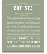 Chelsea | Name Art Print – Name Stories