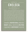 Chelsea Personalized Name Meaning Art Prints – Name Stories