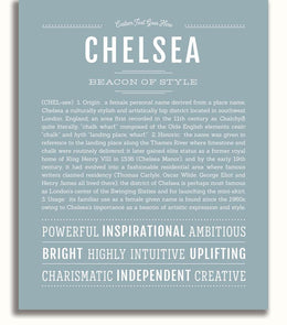 Chelsea | Name Art Print – Name Stories