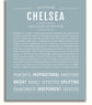 Chelsea Personalized Name Meaning Art Prints – Name Stories