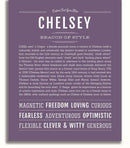 Chelsey | Name Art Print – Name Stories