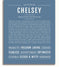 Chelsey Personalized Name Meaning Art Prints – Name Stories