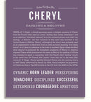 Cheryl | Name Art Print – Name Stories