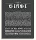 Cheyenne | Name Art Print – Name Stories