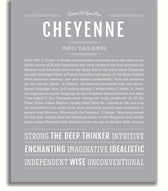 Cheyenne | Name Art Print – Name Stories