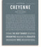 Cheyenne | Name Art Print – Name Stories