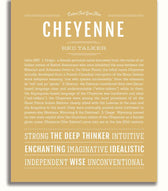 Cheyenne | Name Art Print – Name Stories