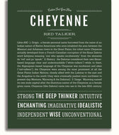 Cheyenne | Name Art Print – Name Stories