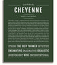 Cheyenne | Name Art Print – Name Stories