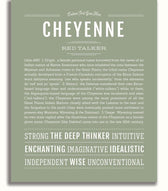 Cheyenne | Name Art Print – Name Stories