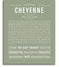 Cheyenne Personalized Name Meaning Art Prints – Name Stories