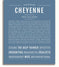 Cheyenne | Name Art Print – Name Stories