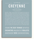 Cheyenne | Name Art Print – Name Stories