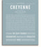 Cheyenne | Name Art Print – Name Stories