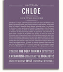 Chloe | Name Art Print – Name Stories
