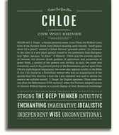 Chloe | Name Art Print – Name Stories