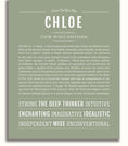 Chloe | Name Art Print – Name Stories