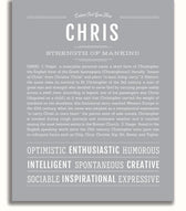 Chris | Name Art Print – Name Stories