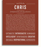 Chris | Name Art Print – Name Stories