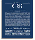 Chris | Name Art Print – Name Stories