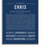 Chris Personalized Name Meaning Art Prints – Name Stories