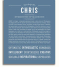 Chris | Name Art Print – Name Stories