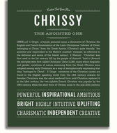 Chrissy | Name Art Print – Name Stories