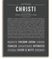 Christi | Name Art Print – Name Stories