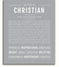 Christian | Name Art Print – Name Stories