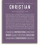 Christian | Name Art Print – Name Stories