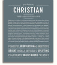 Christian | Name Art Print – Name Stories